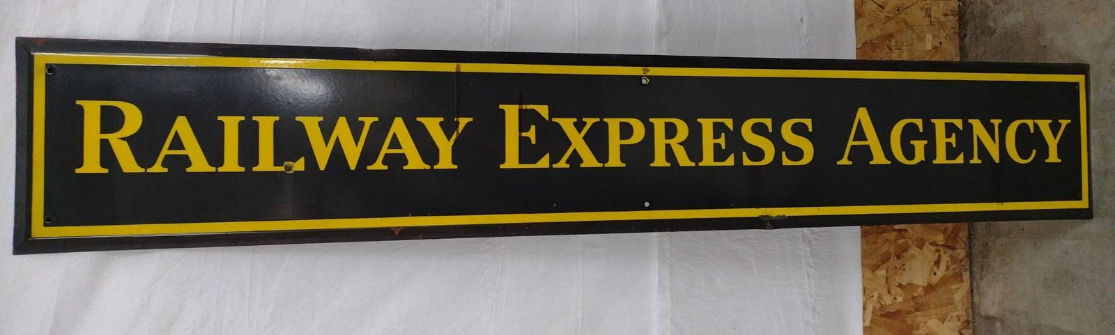Vintage 6 Foot Ssp Railway Express Agency Sign