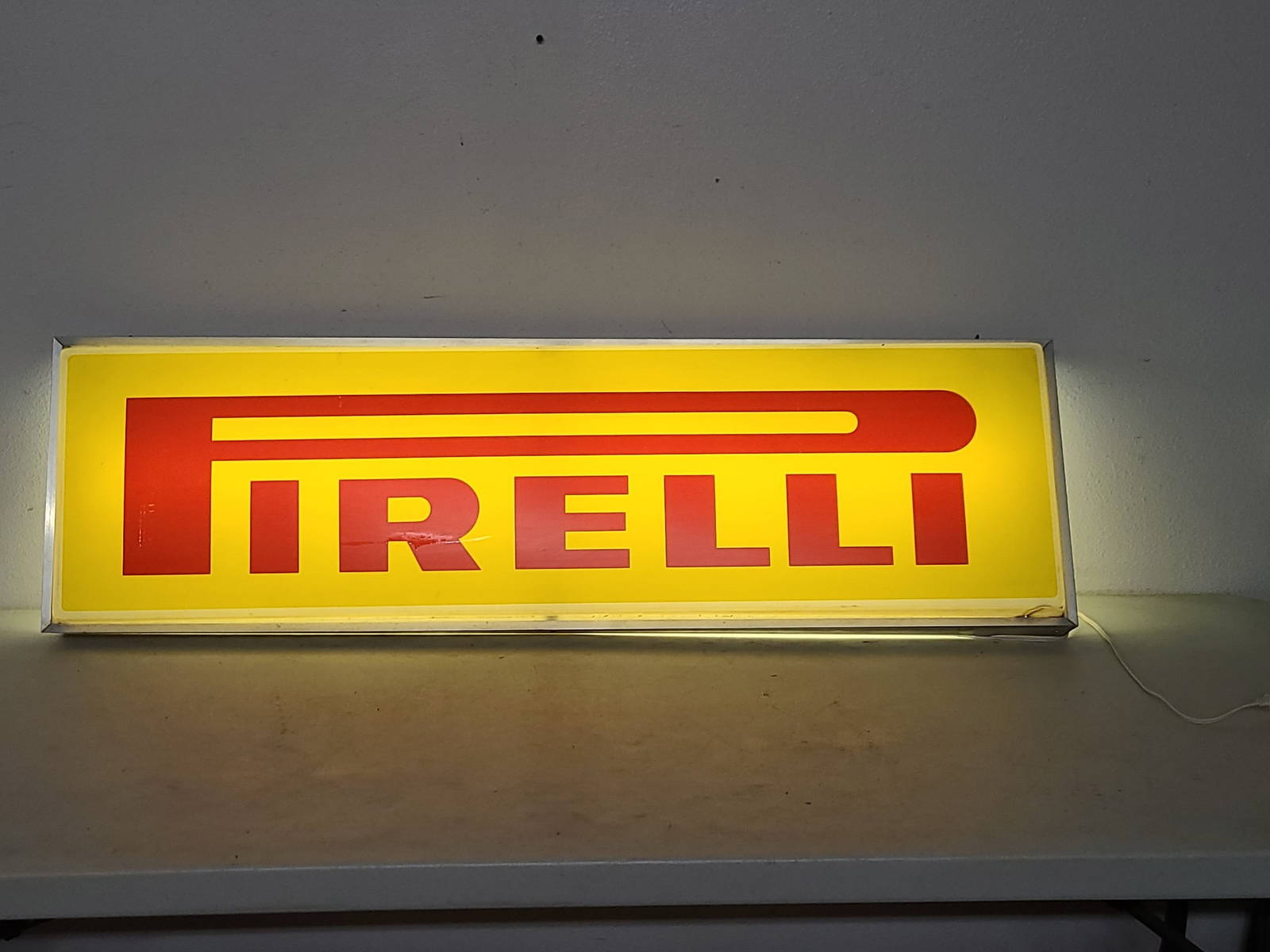 Pirelli Tire Light Sign Auction
