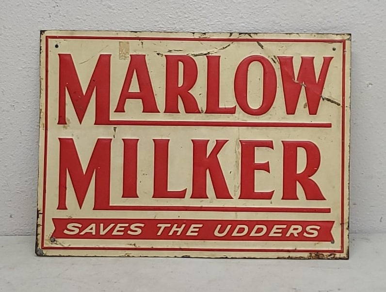 Sst Embossed, Marlow Milkers Sign Auction
