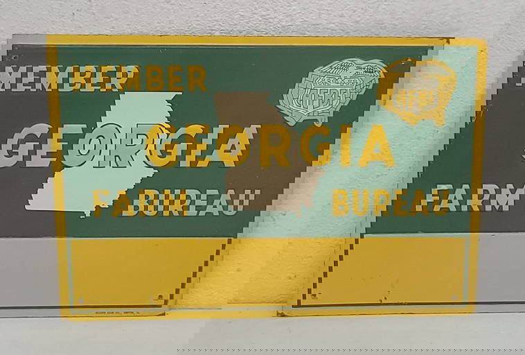 Sst Embossed, Georgia Farm Bureau Sign