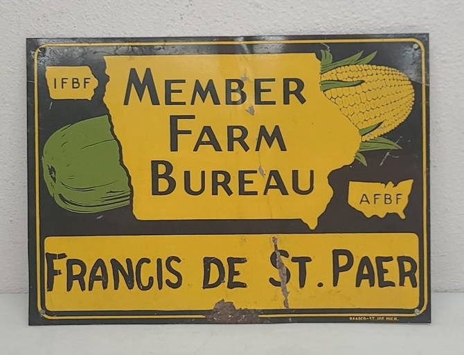 Sst, Iowa Farm Bureau Sign