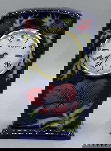 Signed Tiffany Studios Grapevine Pattern And Glass Mantle Clock Auction