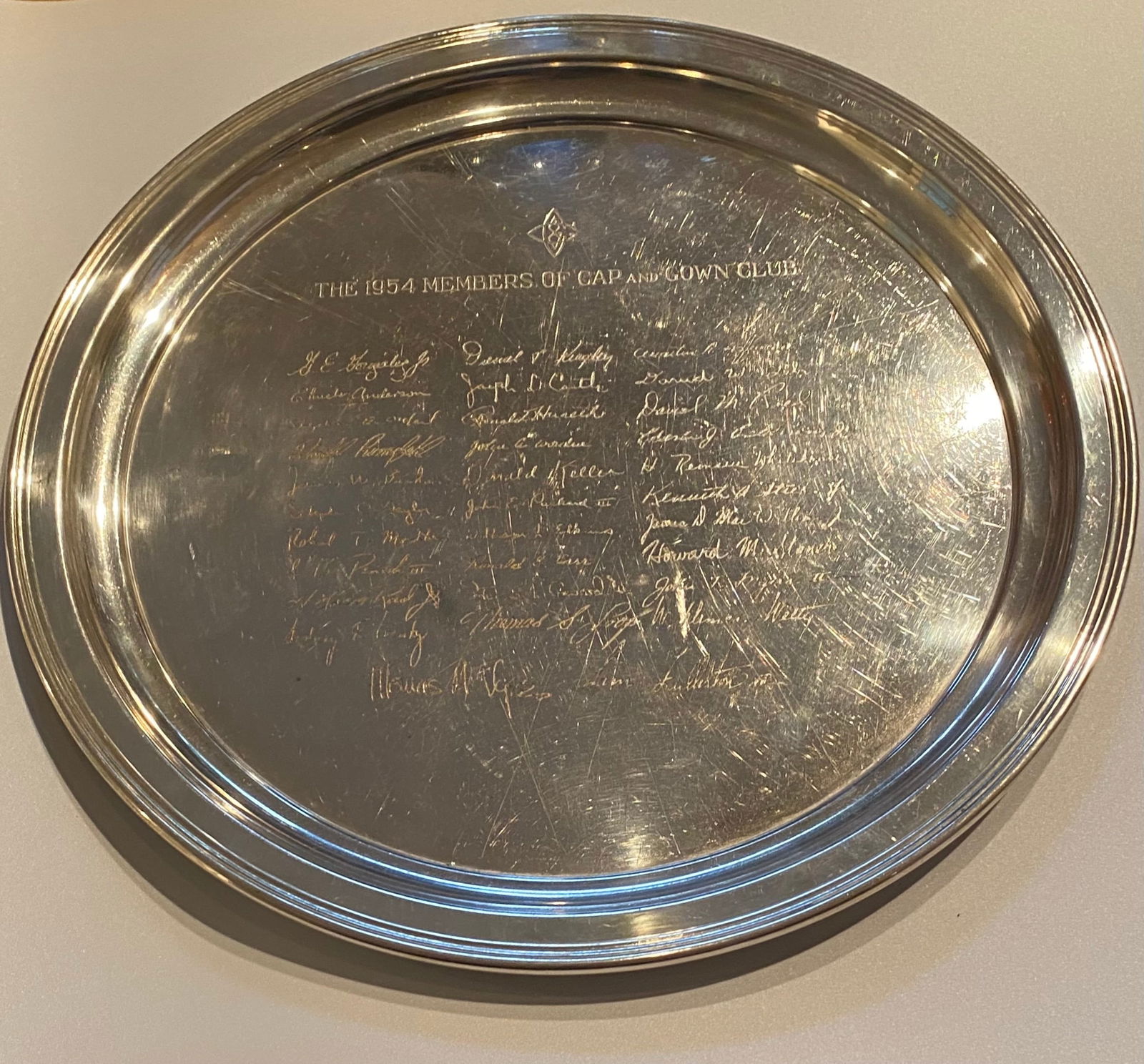 Sterling Silver Donald Rumsfeld Tray Princeton Auction
