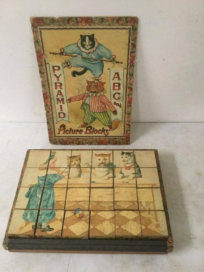 PYRAMID ABC GRADUATED PICTURE BLOCK SET IN ORIGINAL