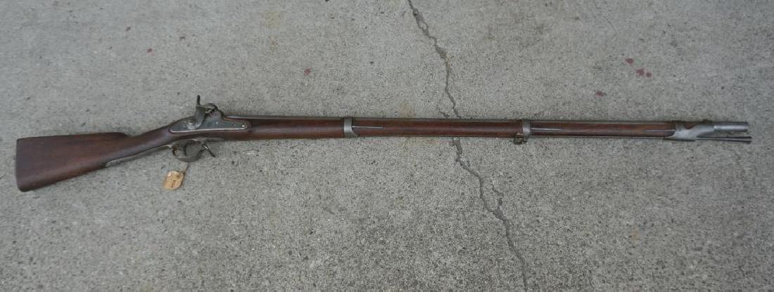 SPRINGFIELD 1848 MUSKET WITH ORIGINAL RAM ROD, WALNUT,