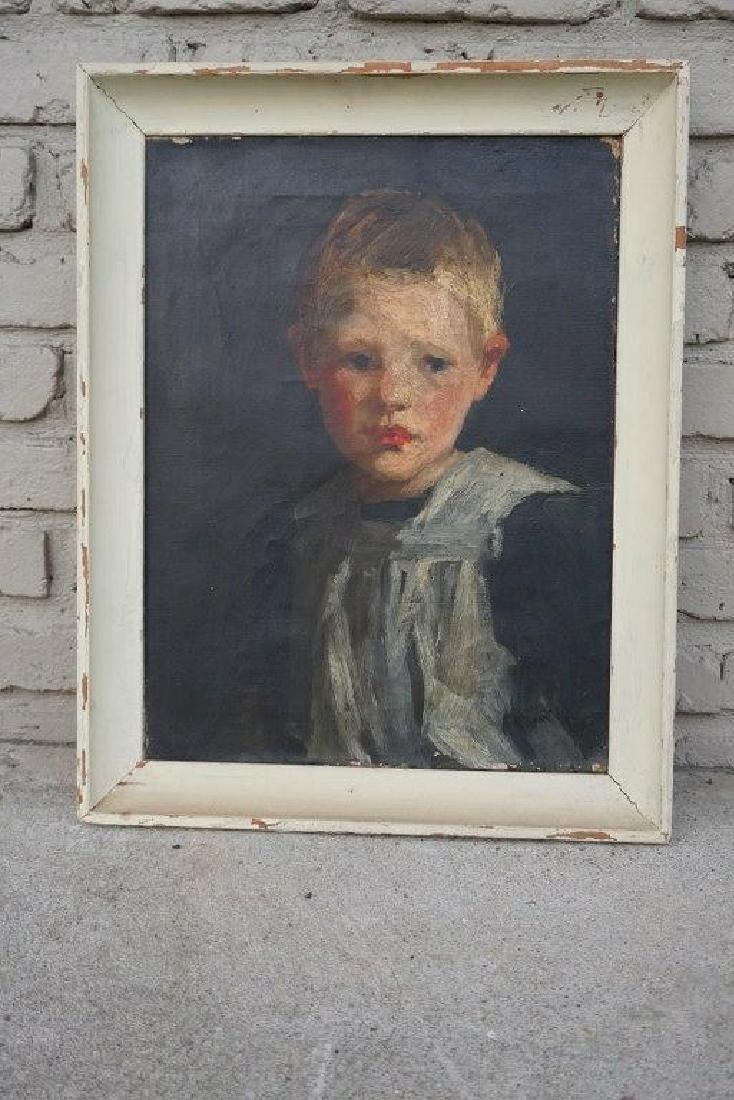 JOSEPH POLLET O/C PORTRAIT OF A BOY, CIRCA 1930'S, FROM