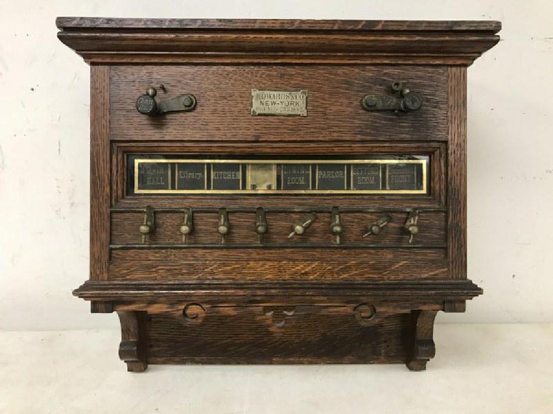 EDWARDS & CO. NEW YORK VICTORIAN SERVANT CALL BOX, OAK, - Jul 19, 2019 ...