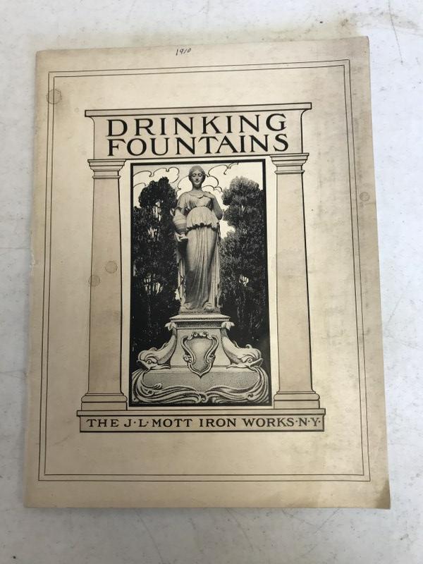 J L Mott 1910 Trade Catalog Drinking Fountains....