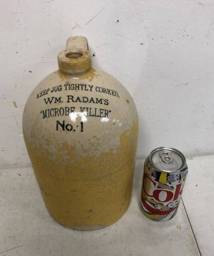 Wm. Radam's Microbe Killer No.1 Stoneware Jug, Has