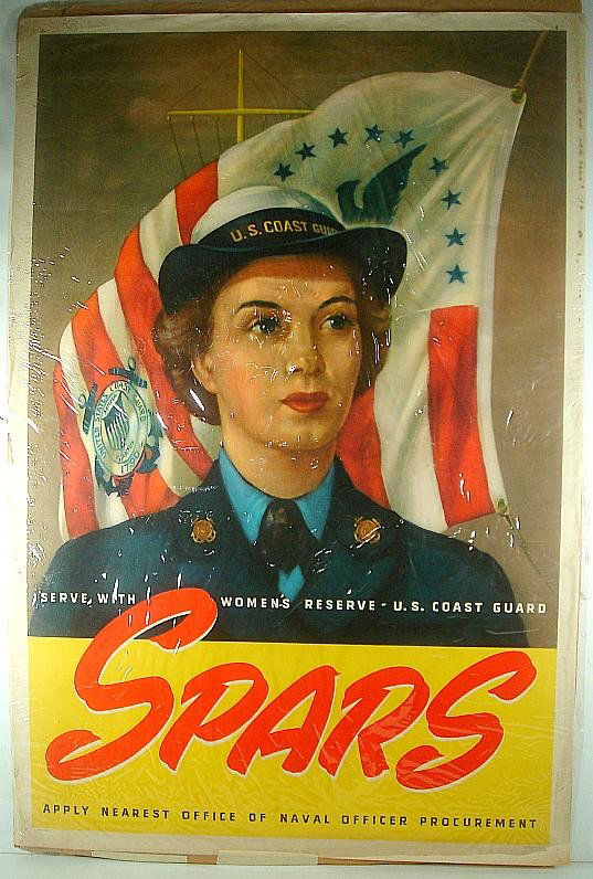 POSTER-WWII, SPARS, WOMENS RESERVE US COAST GUARD, DATE - Feb 28, 2009 ...