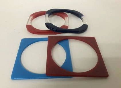 Vintage Bakelite And Lucite Bracelets