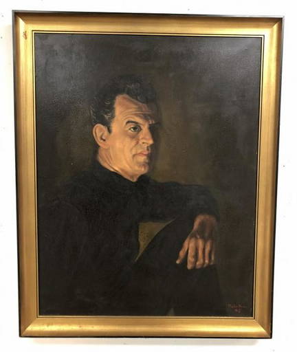 O/C PORTRAIT OF GENTLEMAN SIGNED ROBERTSON & DATED (#0025) on Feb 18 ...