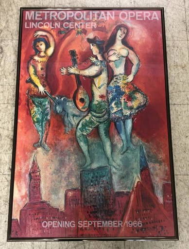 Marc Chagall 1966 Metropolitan Opera Lincoln Center Poster ( for ...