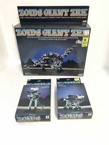 (3) ZOIDS in unopened boxes, 1981 & 1983, Includes numbers 5039, 2559 ...