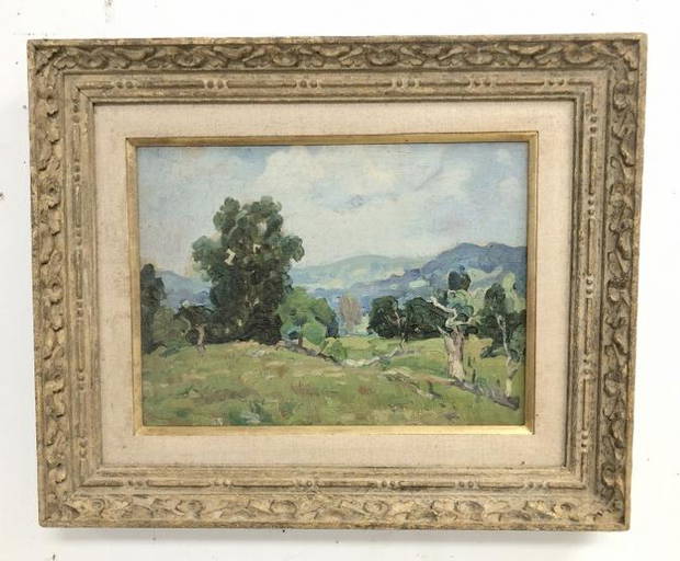 George Davidson circa 1940's o/b impressionist landscape, unsigned, in ...