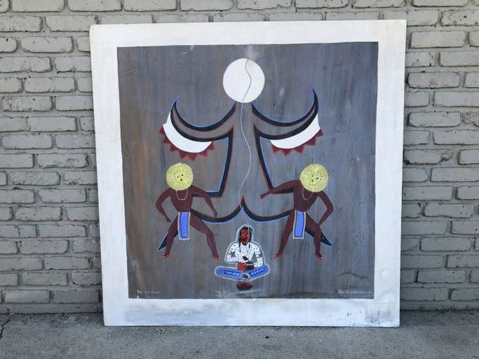 Tom Dorsey aka Tom Two Arrows (1920-1993) o/b Native American ritual ...