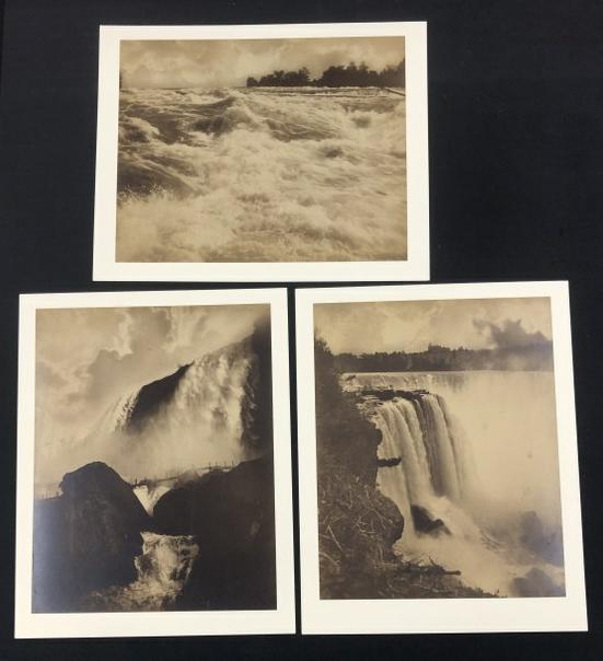 (3) Large Albumen Photographs Of Niagara Falls By George Barker Of ...