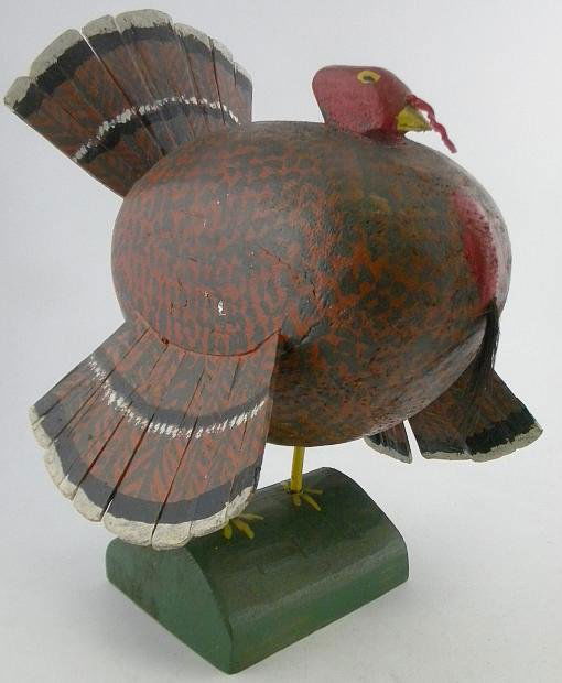 175A: MILES BURKHOLDER CARPENTER Folk Art Turkey 1974