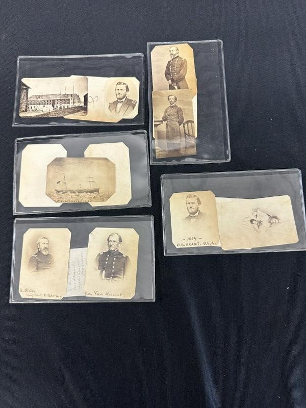 15 Unmounted Cdv Size Albumen Prints Civil War Related. Including Gen ...