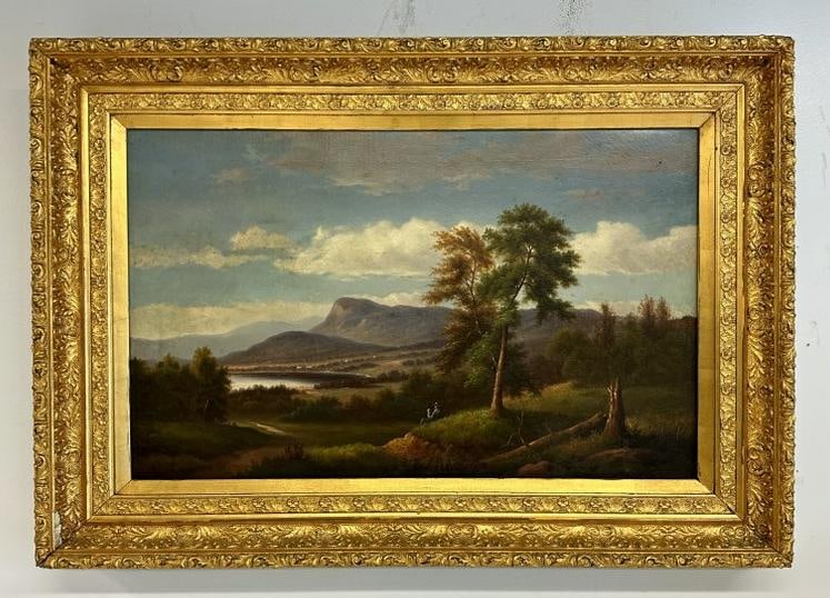 19th C O/c ( Roger's Slide, Lake George, N.y. ) Circa 1840's ...