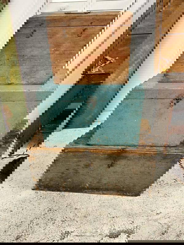 (3) Old Boxes From Country Home In Hudson Valley, Just As We Found Them ...