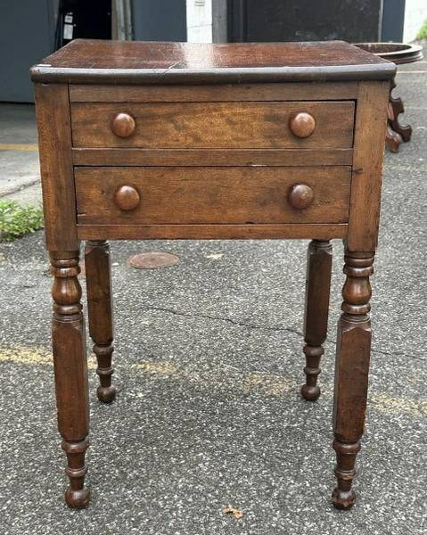 Cherry Country 2 Drawer Work Table With New York Leg, Measures 29" H X ...