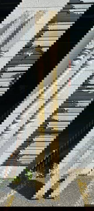 Pair Old Porch Columns, Old Paint, Structurally Sound, In Nice ...