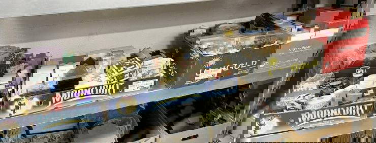 Big Shelf Lot Perfume Bottles In Boxes, In (4) Boxes, Lots There, Great ...