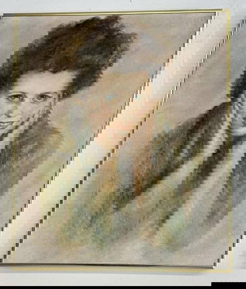 Roland Partos ( B 1929 Romania ), O/c Of A Woman, Possibly His Wife ...