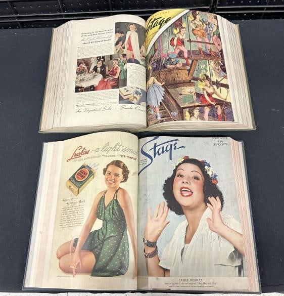 ( 2 ) Hardbound Stage Magazines In Nice Condition, Some Surface Wear To ...