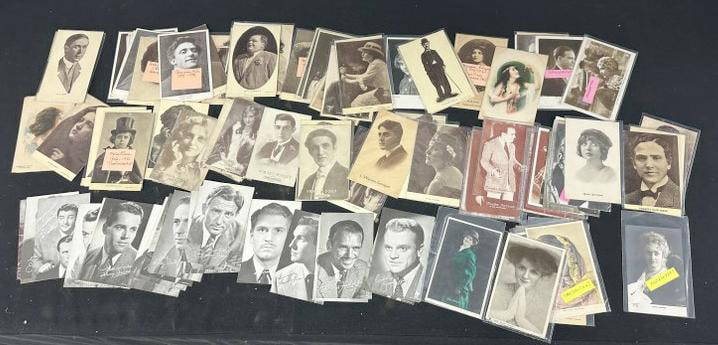 ( 121 ) Celebrity Postcards & Some Mutoscope Celebrity Cards, All In ...