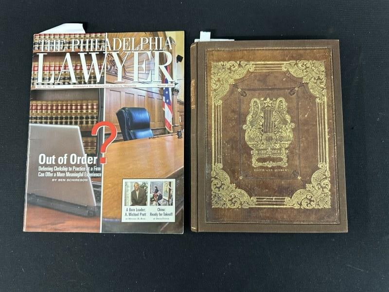 Handwritten Album Of Poetry, And Verse From 1838, Edith Ann Biddle ...