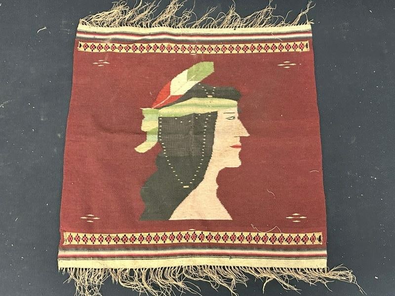Native American Pictorial Double Sided Handwoven Wall Hanging , ( Has ...