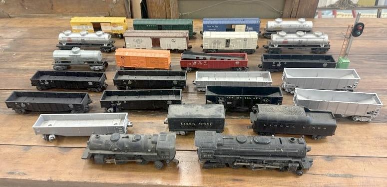 Estate Lot Older Train Cars And (2) Engines?..good Overall Condition ...