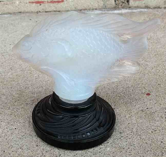 French A Jollivet Opalescent Fish Perfume Bottle