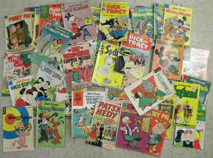 (56) 10 To 25 Cent Comic Books, Mostly Comic Character
