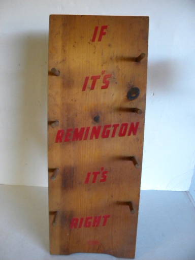 1950's Wooden Remington Gun Display Rack, If It's