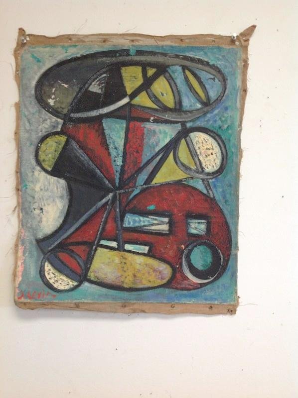 Joseph Levin O/c Abstract, Circa 1930's, Some Paint