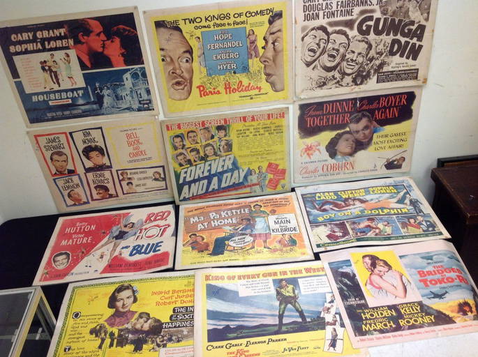 Lot Of 29 1940's 1950's Half Sheet Movie Posters,