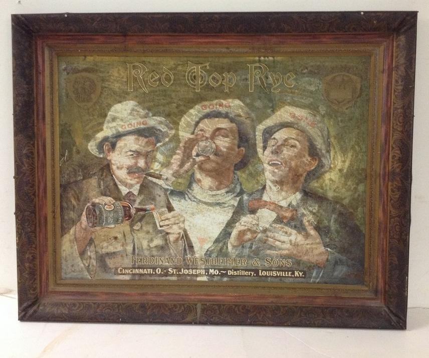 RED TOP RYE TIN LITHOGRAPH SIGN, FERDINAND WESTHEIMER & - Aug 13, 2016 ...