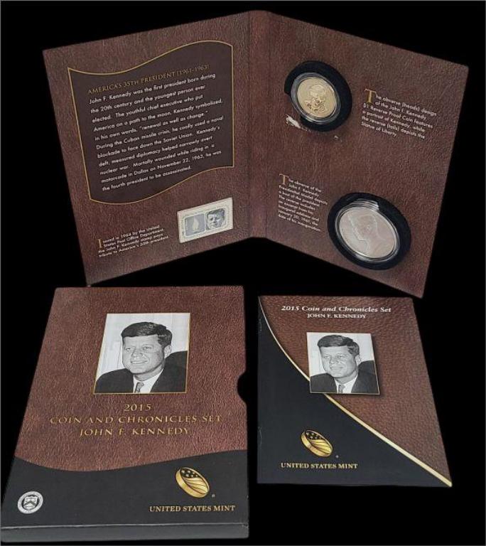 2015 U.s. Mint John F. Kennedy Coin & Chronicles Set