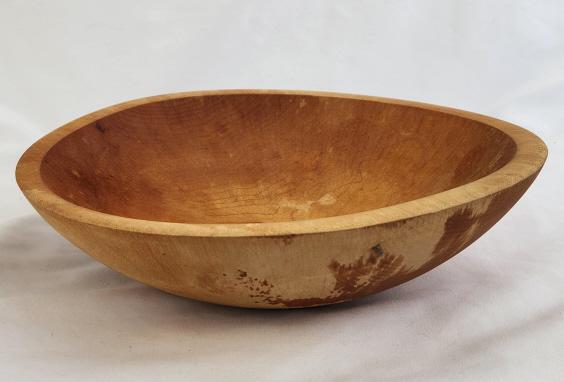 Vintage 11" Wooden Bread Bowl