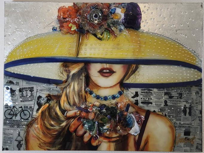 "sweetness" Greg Creason Mixed Media Painting