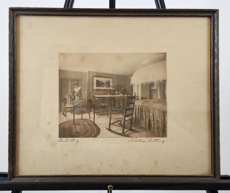 Wallace Nutting Signed 1915 Interior Tinted Print