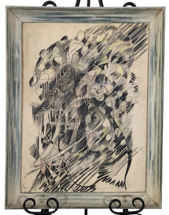 Original Theodore Geisel Dr. Seuss Pencil Drawing Auction