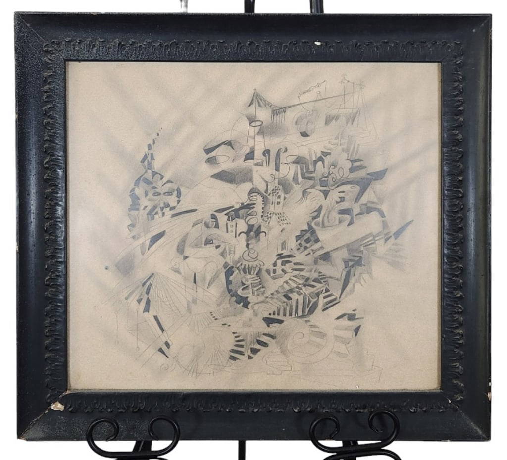 Original Theodore Geisel Dr. Seuss Pencil Drawing Auction