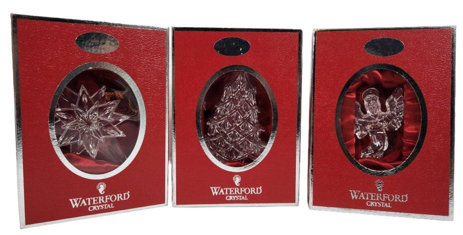 Waterford Crystal Holiday Tree Ornaments