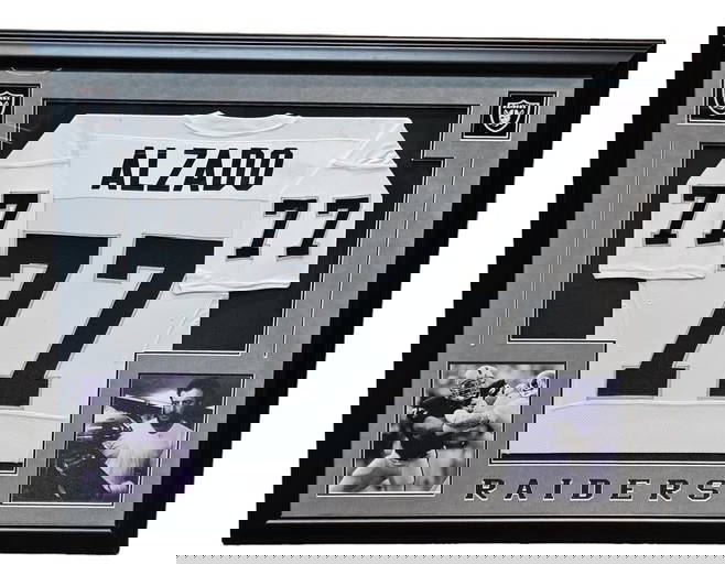 Lyle Alzado Raiders Jersey Display & Signed Card