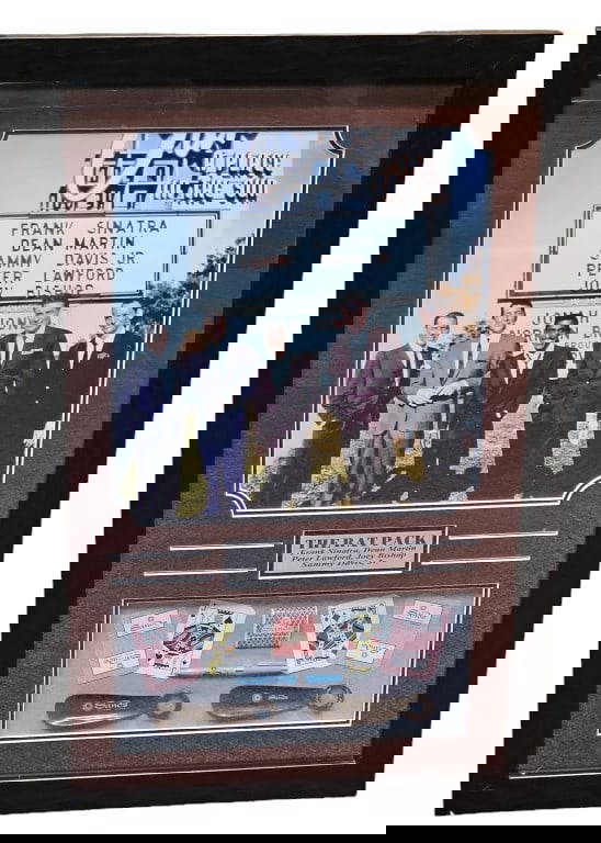 Neat Rat Pack Collage Display Auction