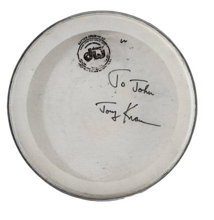 Joey Kramer Signed Drum Head 10 1/2" Auction